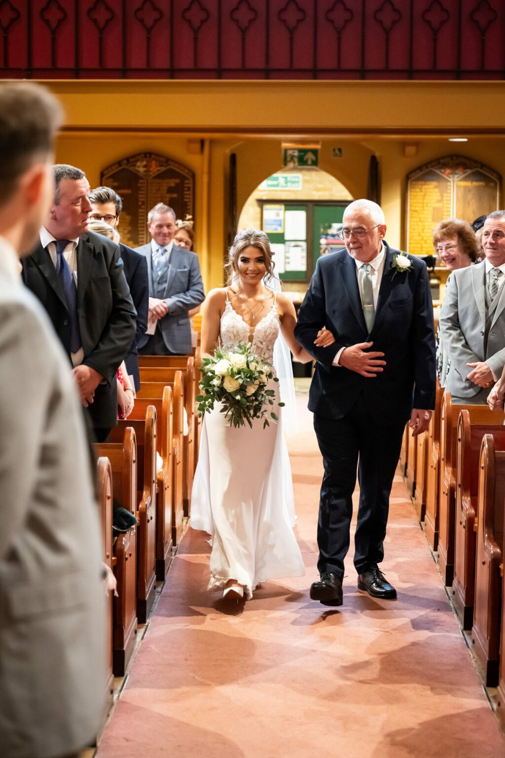 A beautiful church ceremony and barn reception